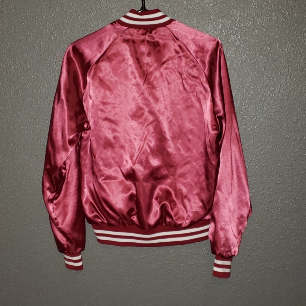 Vintage Chalk Line Satin Jacket - Gem